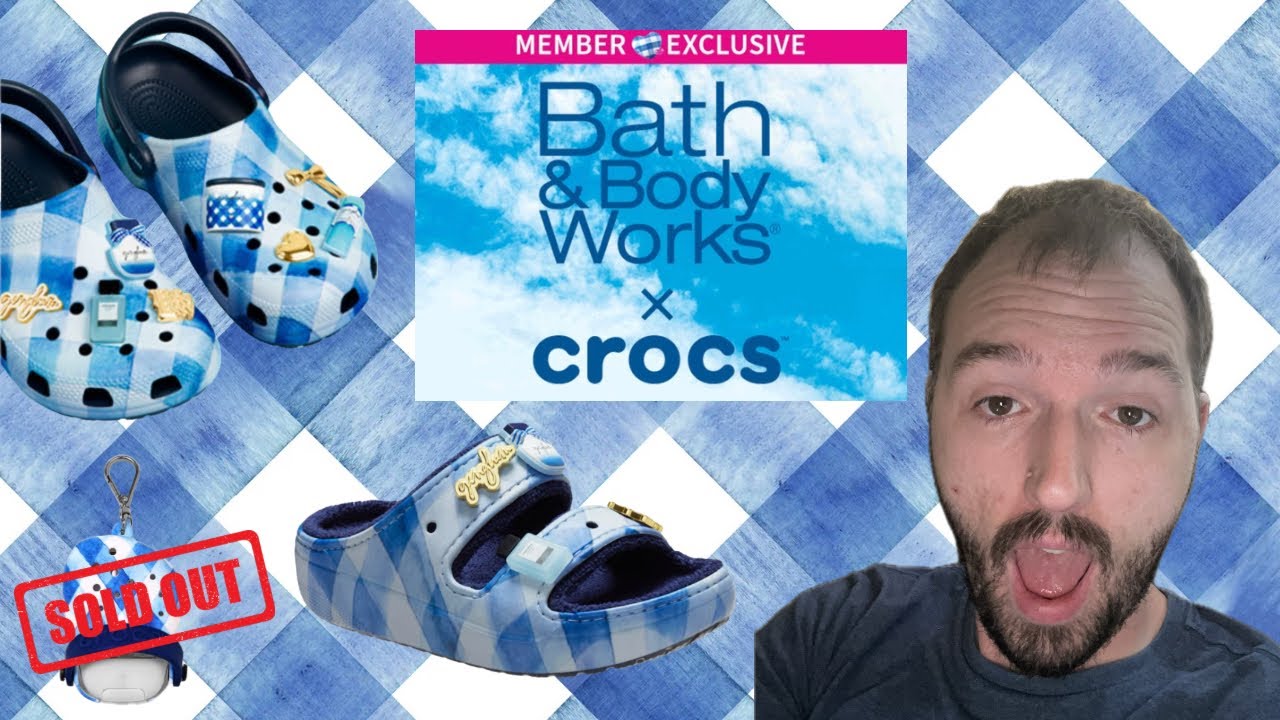💙🤍 Bath & Body Works X Crocs 💙🤍 Croc Pocketbac Holder Sold Out!! - YouTube