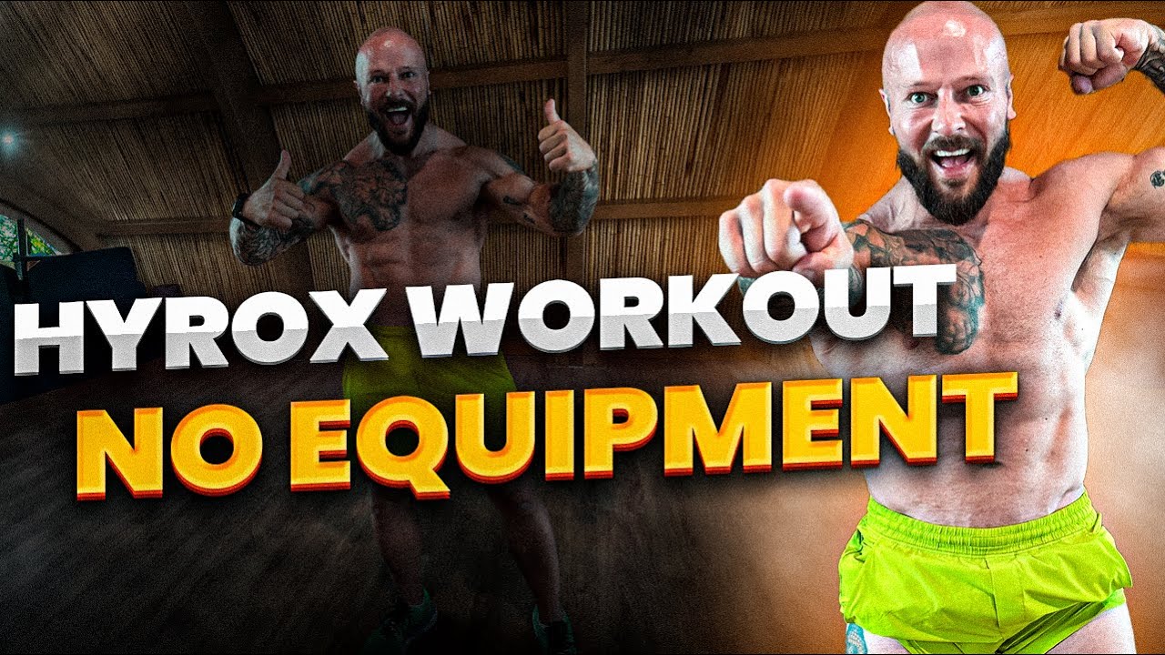 HYROX Workout at home | No Equipment, No Excuses - YouTube