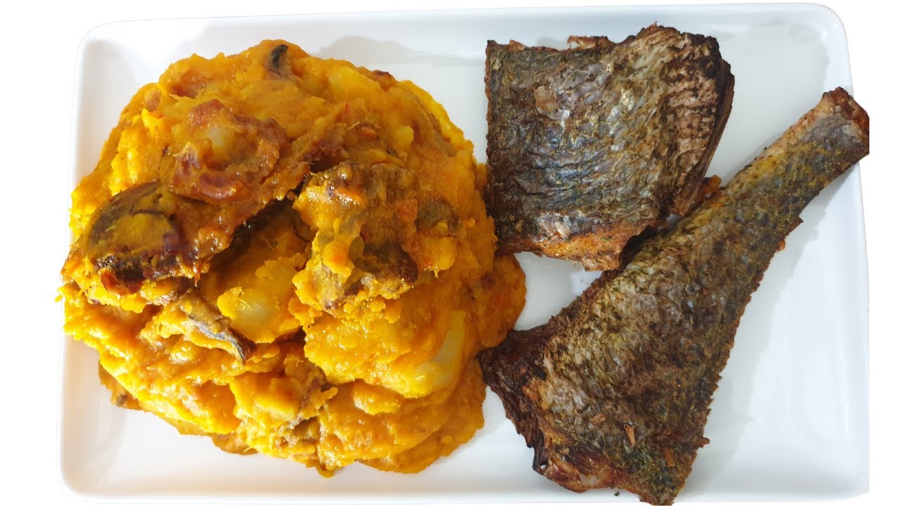 Yam Porridge with Air Fried Croaker Fish / Asaro / Ebe / Puna Yam. How ...