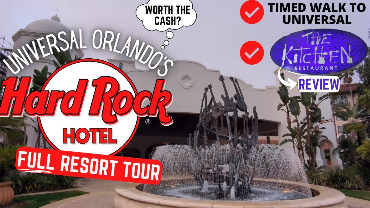 The Hard Rock Hotel at Universal Orlando- FULL Resort Tour: Room Tour ...