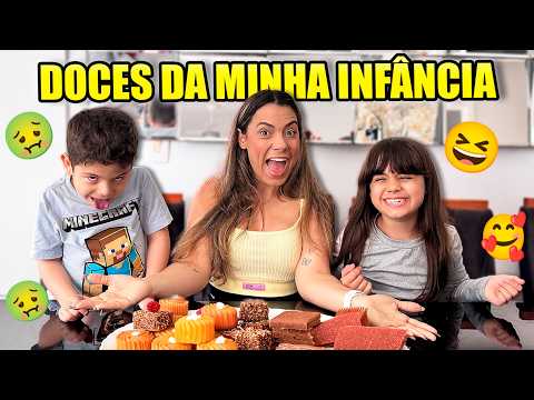 My kids TRYING candy from MY CHILDHOOD * Priceless reactions 😂 | Kathy Castricini