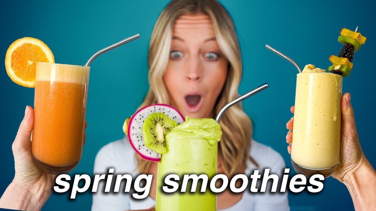 3 SPRING SMOOTHIE RECIPES - YouTube