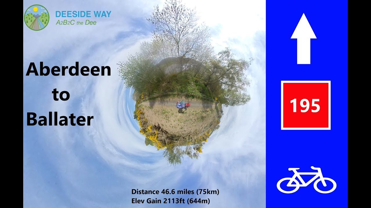 National Cycle Route 195 - The Deeside Way - YouTube