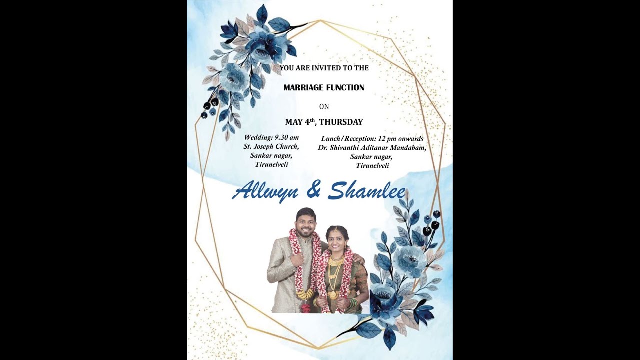 Allwyn & Shamlee - MARRIAGE FUNCTION - YouTube