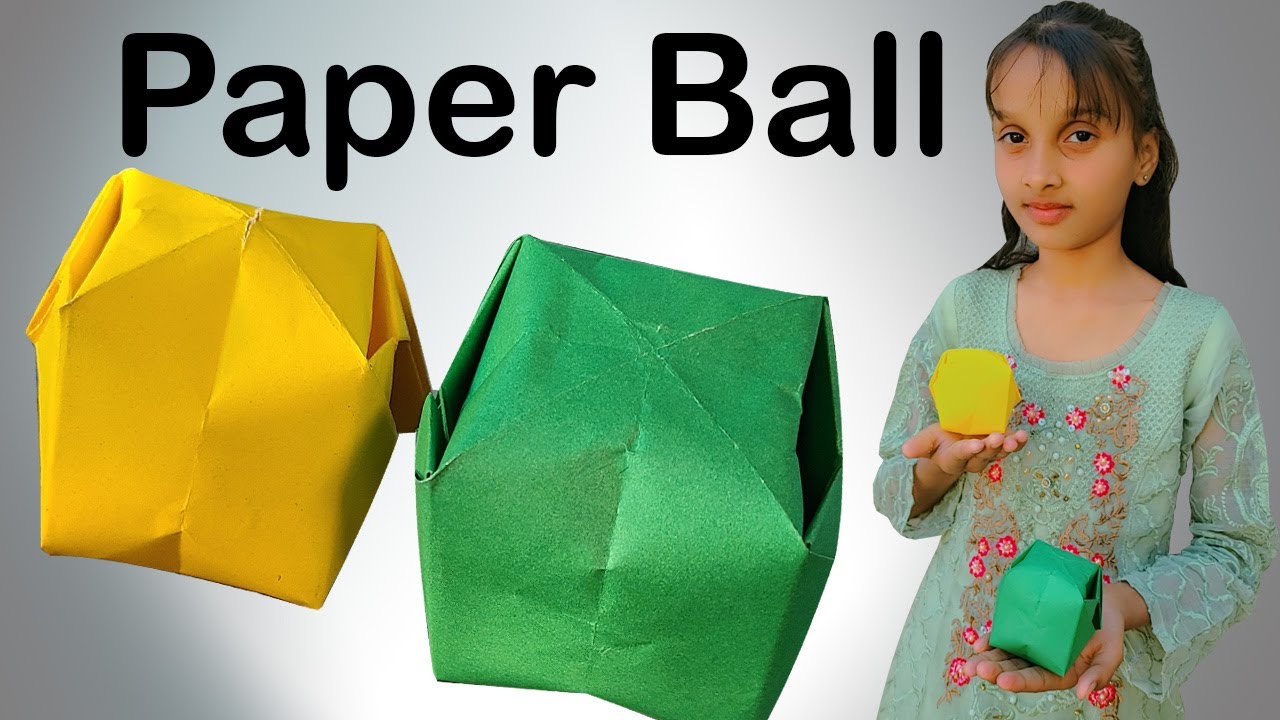 How To Make Paper Ball | Easy Ball Craft | Easy Paper Craft | DIY Paper ...
