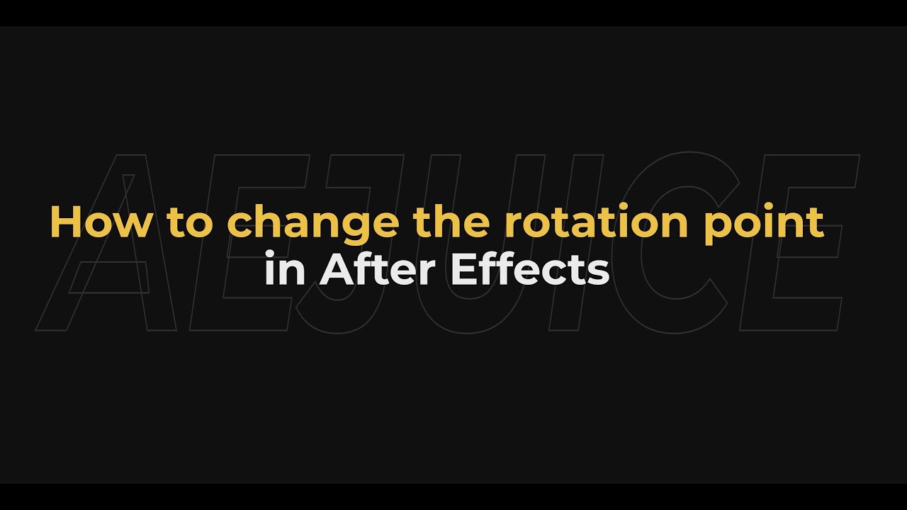 How to Change Timelines in After Effects – AEJuice Tutorials - YouTube