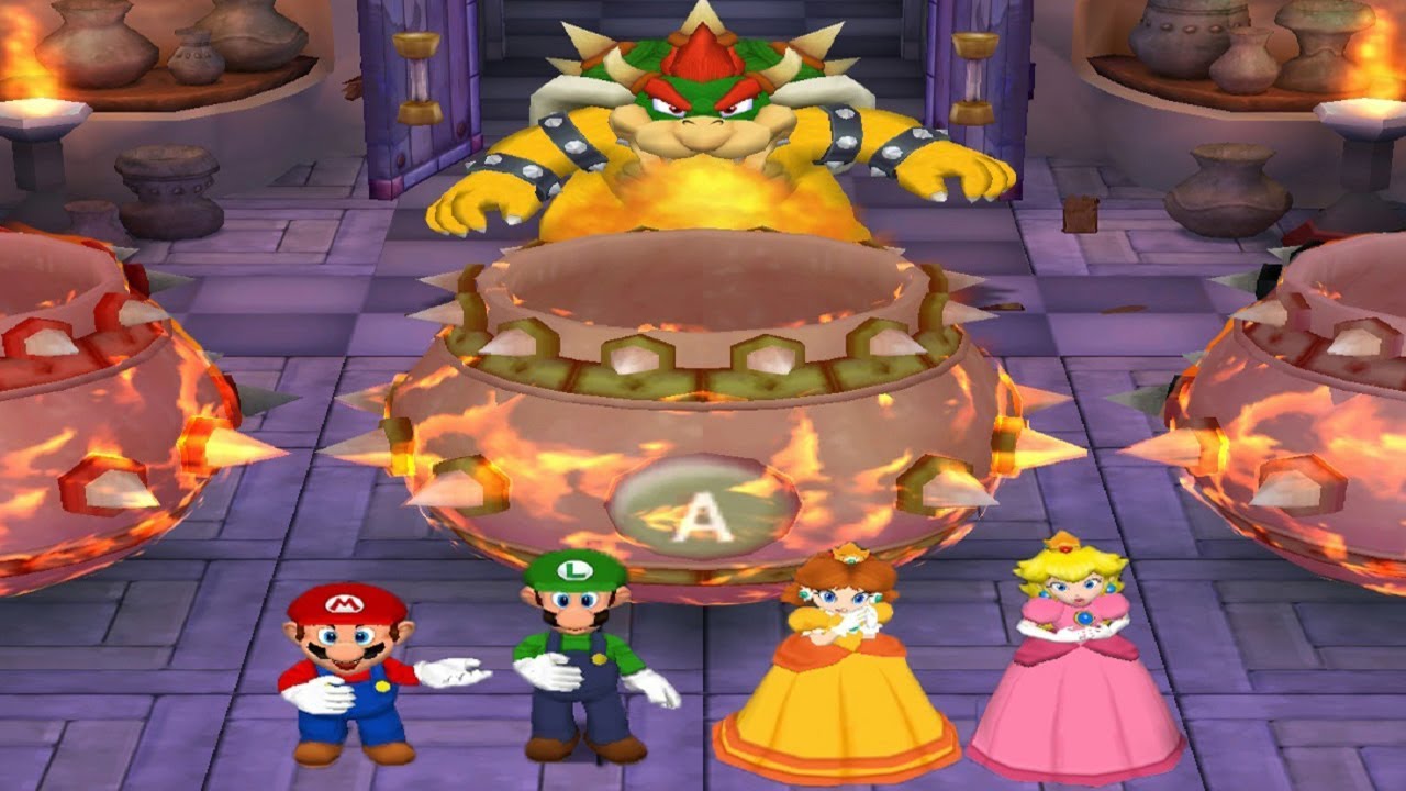 Mario Party 5 MiniGames - Mario Vs Luigi Vs Peach Vs Daisy (Master CPU ...