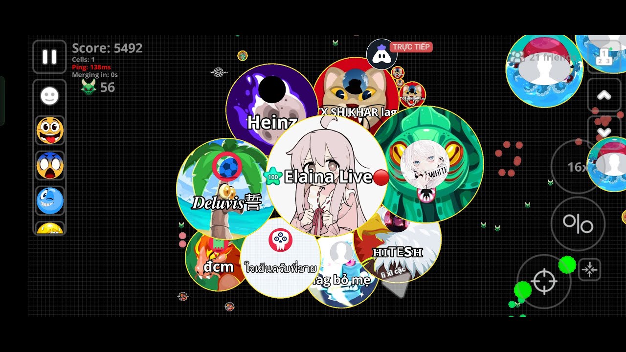 Agario live apsoutheast-1 Happy New Year (road to 150subs) - YouTube