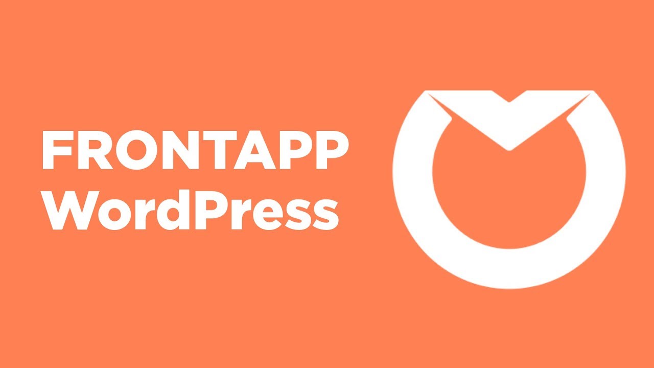 How to use FRONTAPP with WordPress - Free Plugin - YouTube