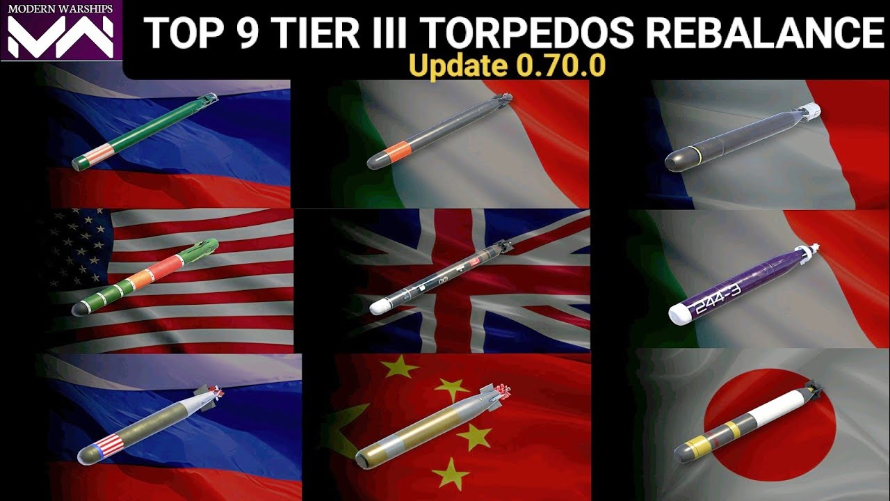 [Top 9] Best Tier 3 Torpedoes Rebalanced | Modern Warships [ Update 0. ...