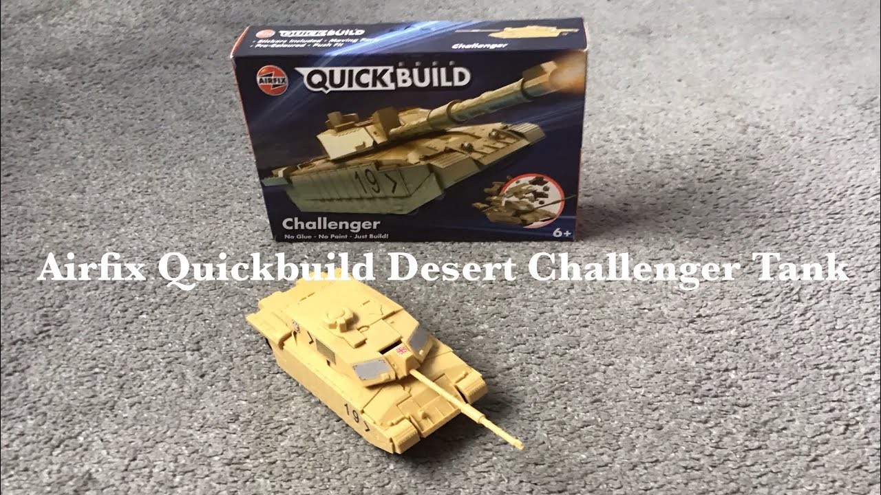Airfix Quickbuild J6010 Challenger Desert Tank - YouTube