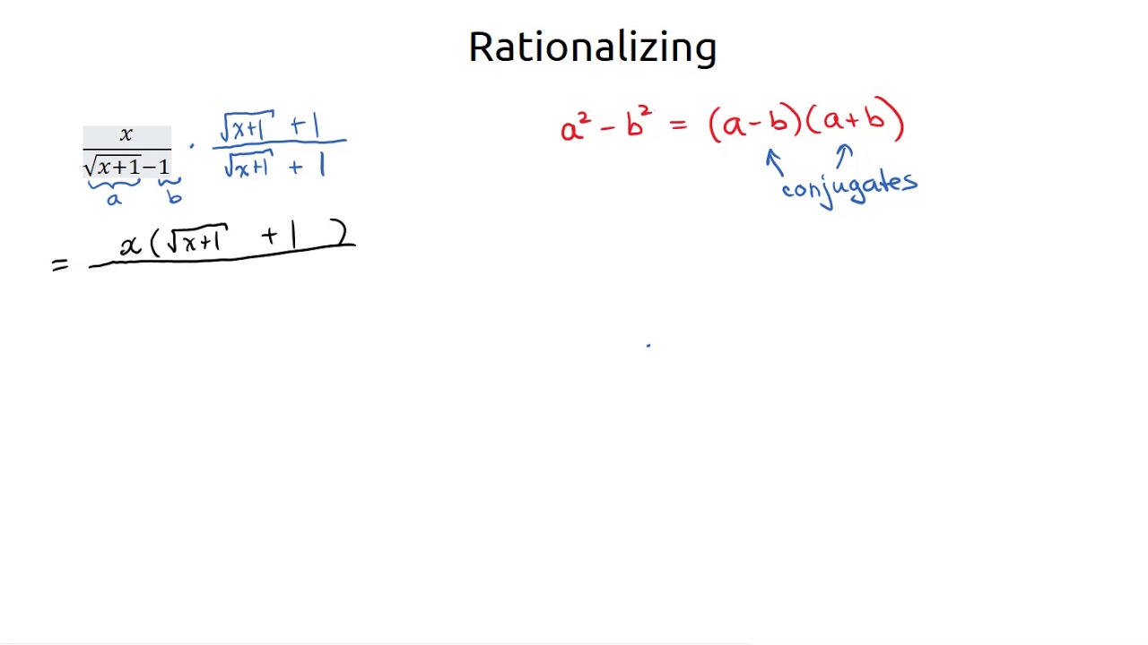 Rationalizing Radical Expressions - YouTube