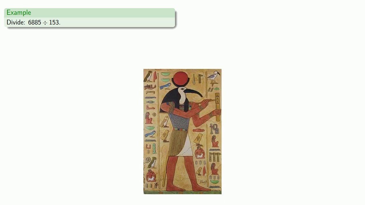 Ancient Egyptian Division, Part One - YouTube