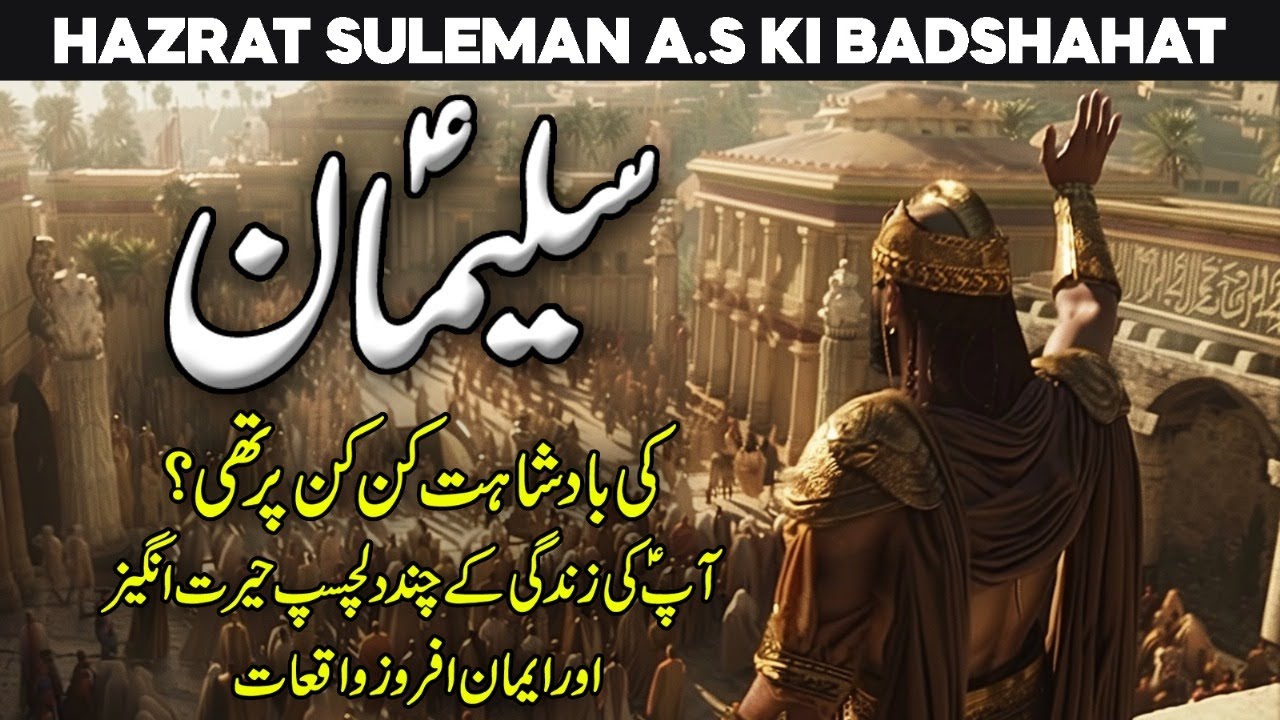 Hazrat Suleman Aur Malka Saba | King Solomon Story | Dua of Prophet ...