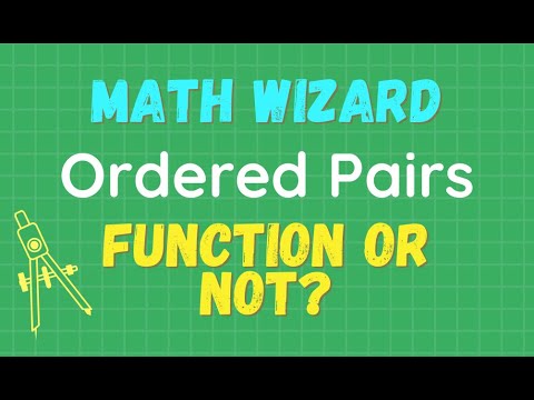 How to Identify whether the Given Ordered Pairs is a Function or Not # ...