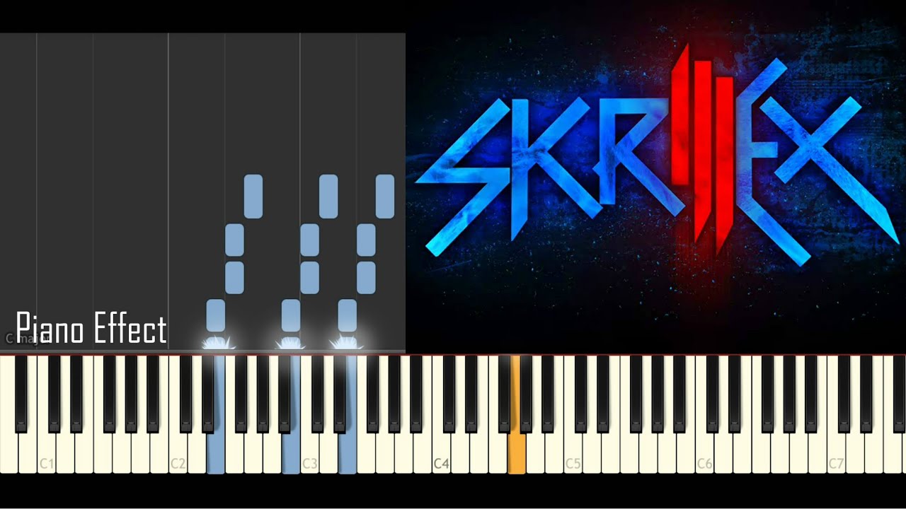 Skrillex & Alvin Risk - Try It Out (Piano Tutorial Synthesia) - YouTube