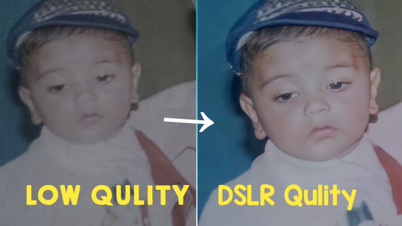 how to convert low quality image into high quality | Old pic To 4k ...