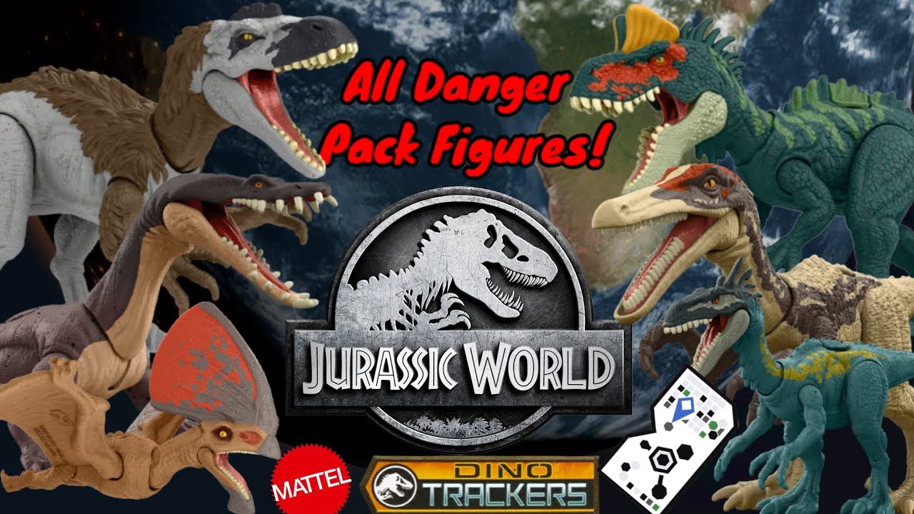All Jurassic World Dino Trackers Danger Pack Figures So Far!! (+Working ...