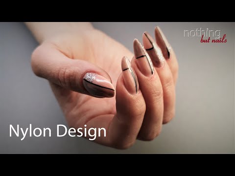Fiberglas Mandel mit Nyloneffekt - naildesign
