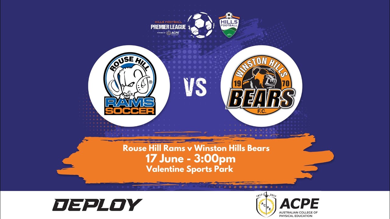 MENS Premier League - Rouse Hill Rams v Winston Hills Bears - YouTube