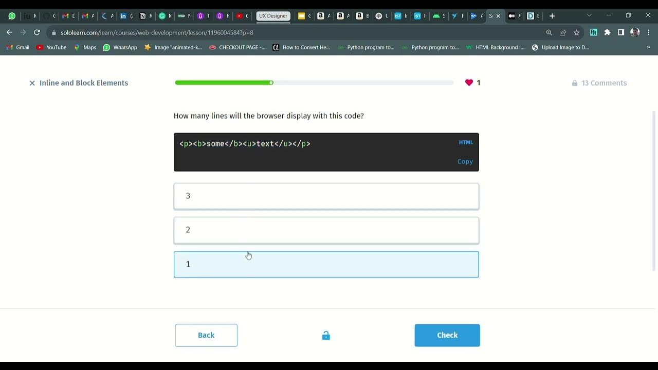 33 Inline and Block Elements | Web Development | Sololearn Answers - YouTube