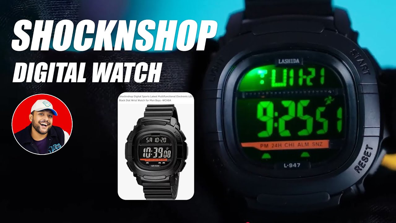 Shocknshop Digital Watch Under 500 for Men | UNBOXING & Review: Ankush ...