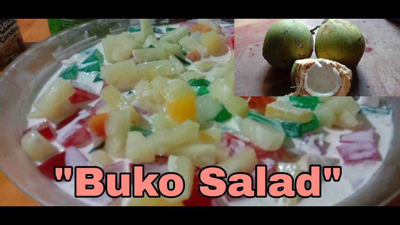 Buko Salad// Fresh Buko Salad Easy to make - YouTube