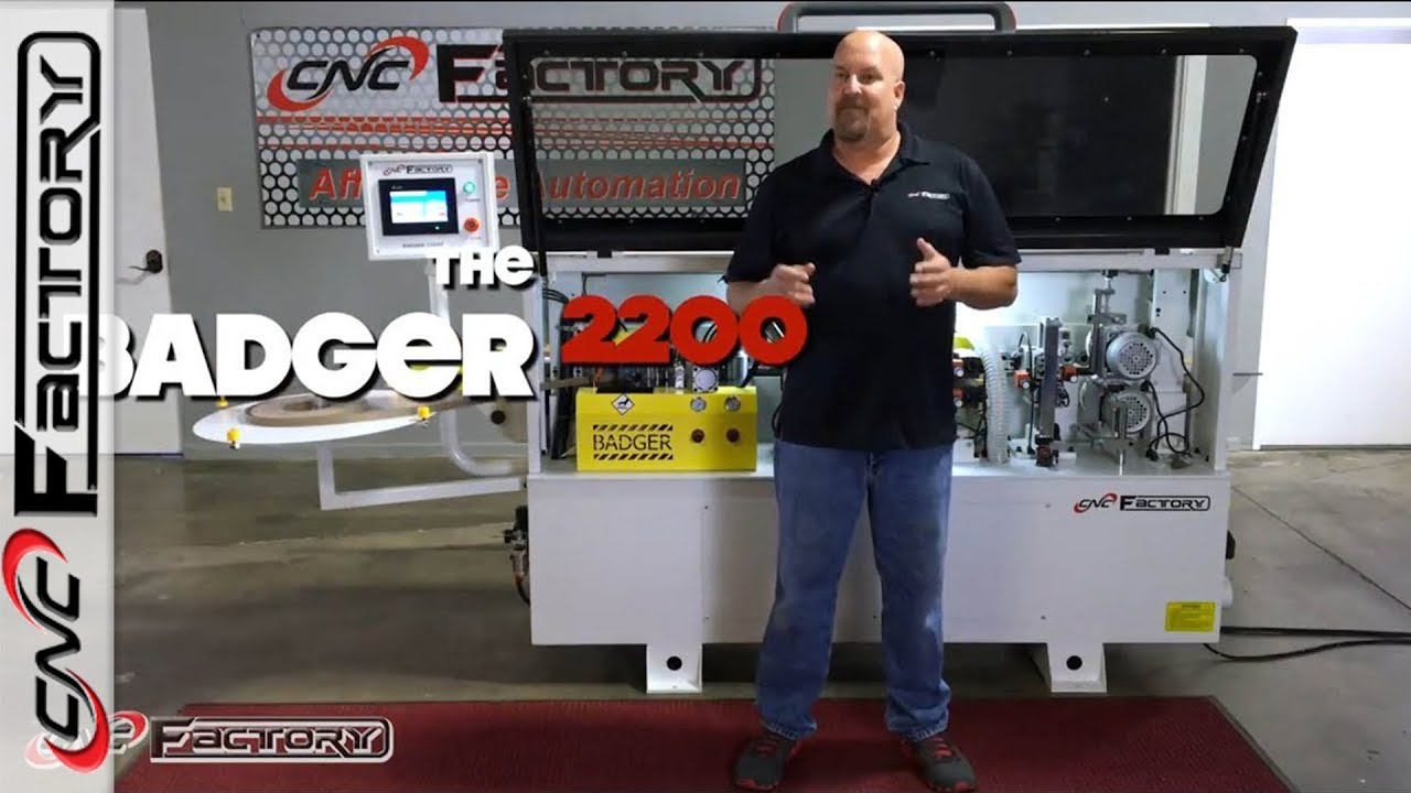 The Badger 2200 Edgebander System with the CNC Factory - HD - YouTube