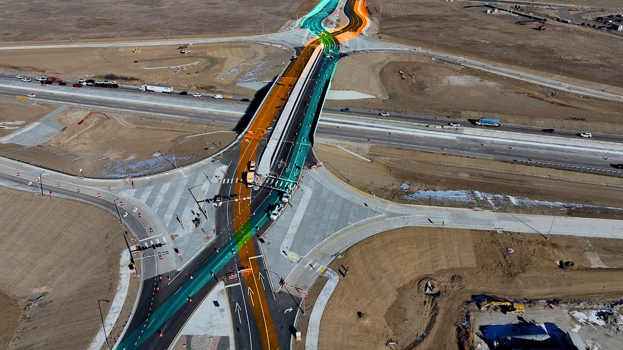 I-70 Picadilly Diverging Diamond Interchange Overview - YouTube