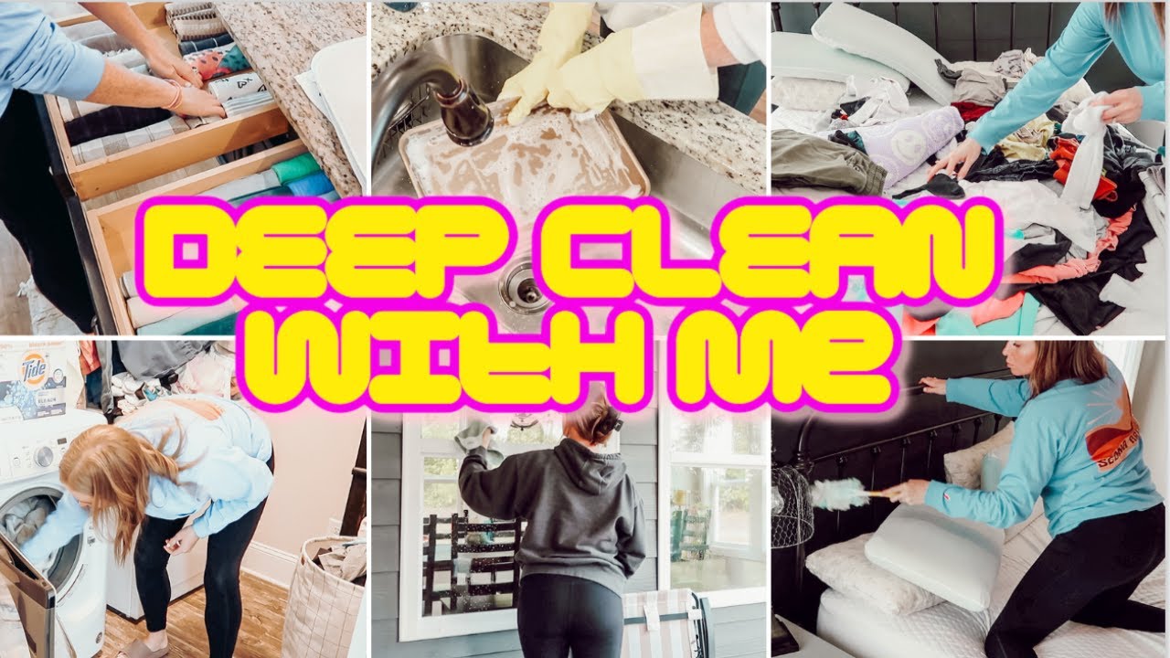 DEEP CLEAN WITH ME! | ALL DAY CLEANING MOTIVATION | SAHM - YouTube