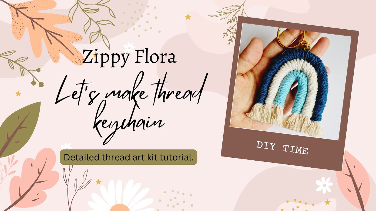 Macrame tutorial for kids /kids DIY kits/Macrame keychain/rainbow ...