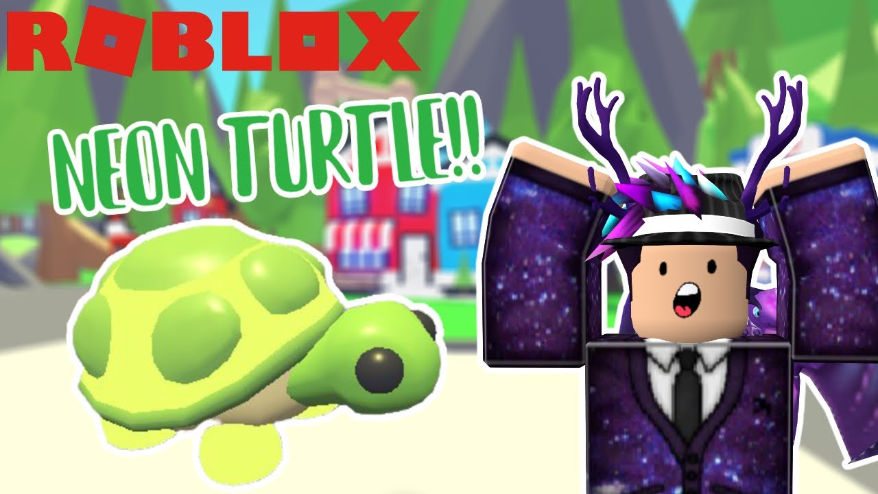 MAKING NEON TURTLE | ROBLOX ADOPT ME - YouTube