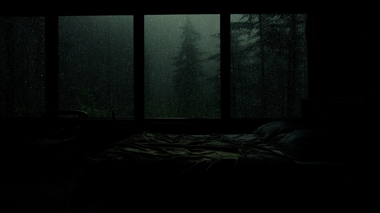Rain On Window | Relieve Stress And Fall Asleep Instantly With Heavy ...