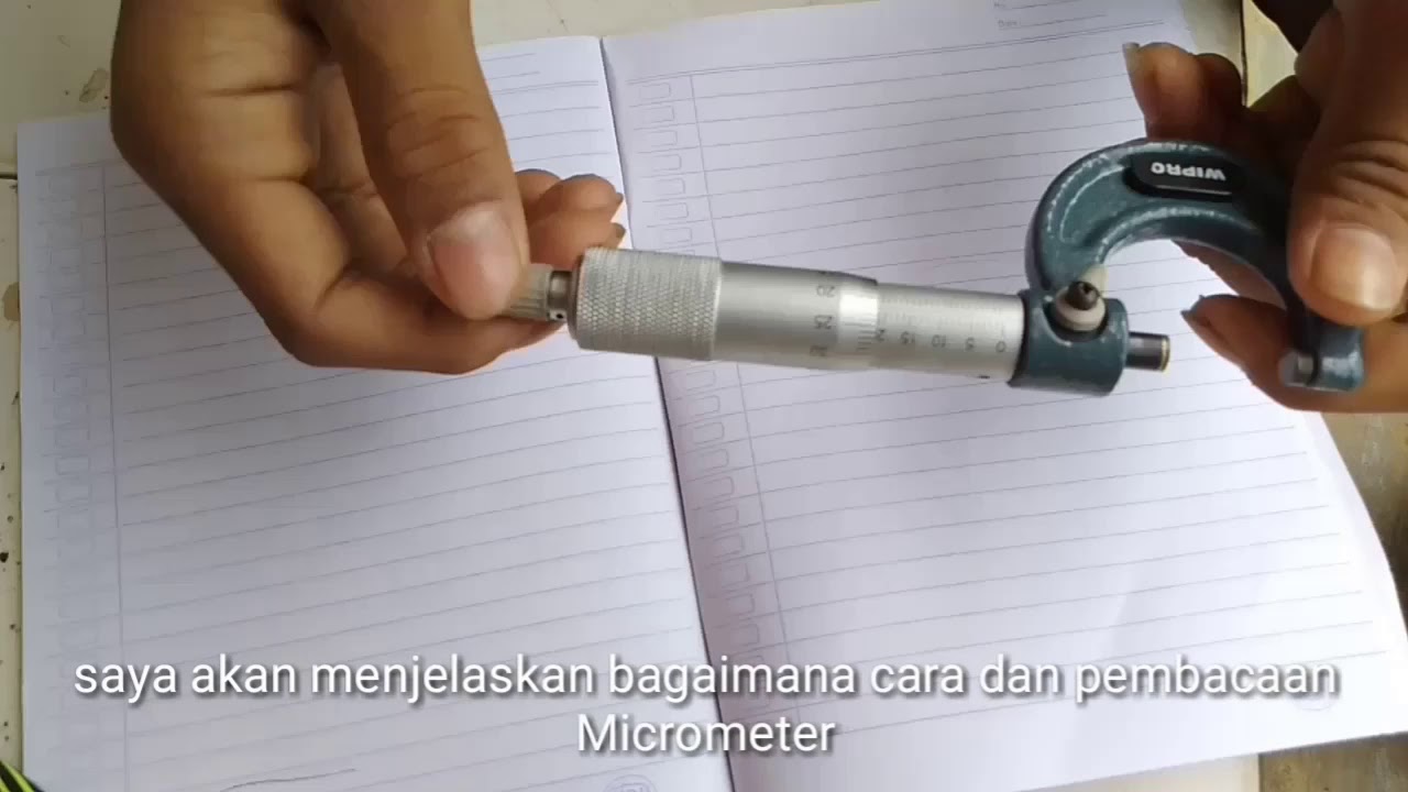 Tutorial penggunaan/pembacaan micrometer - YouTube
