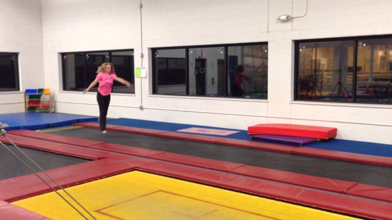 Fun Meet- Intermediate Tumbling Tumble Trak Routine 2015 - YouTube