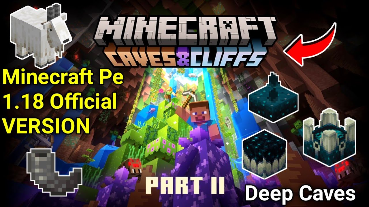 Minecraft Pe 1.18 Official Version Released | Minecraft 1.18 Caves ...