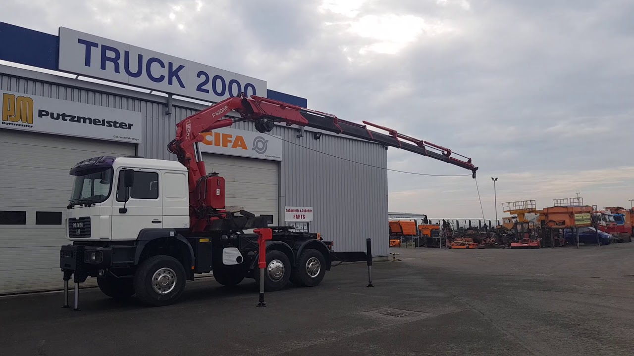 MAN Fassi 420 - YouTube