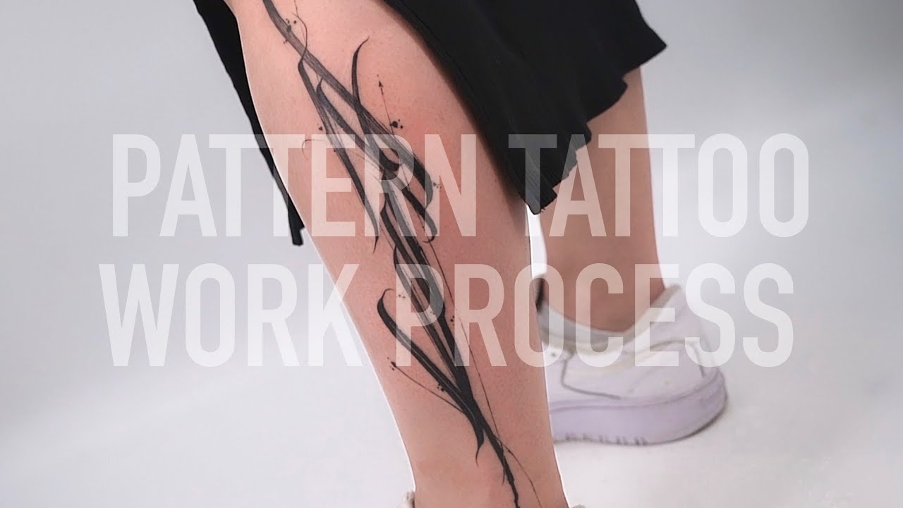 [LOW.ORIGINAL] Pattern tattoo work process / calligraphy tattoo ...