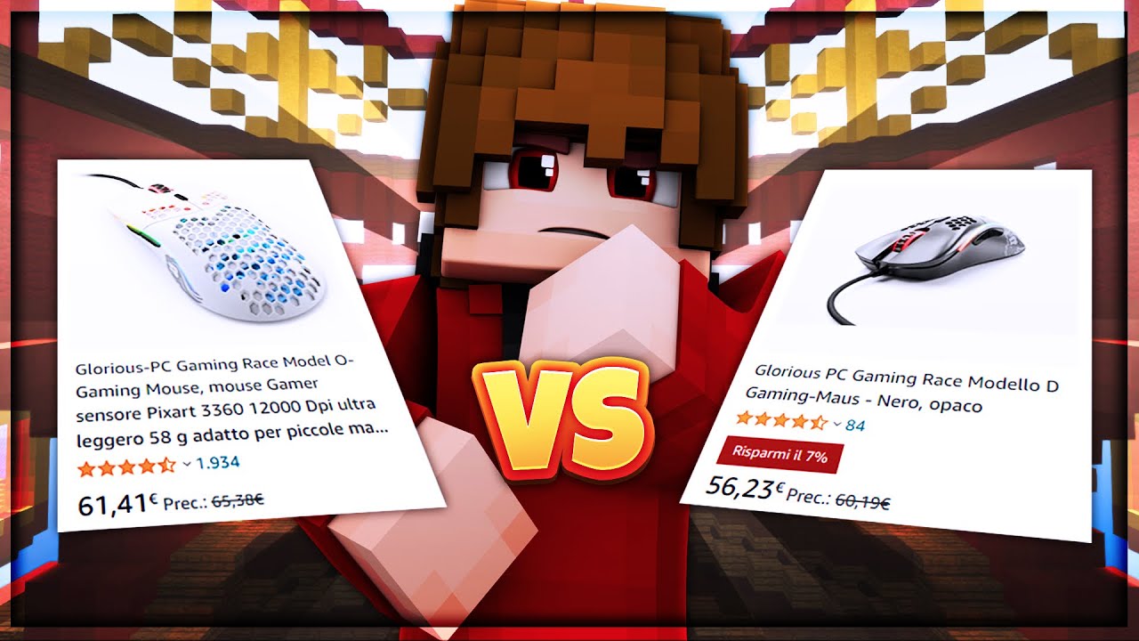 GLORIOUS MODEL O vs GLORIOUS MODEL D su MINECRAFT! - YouTube
