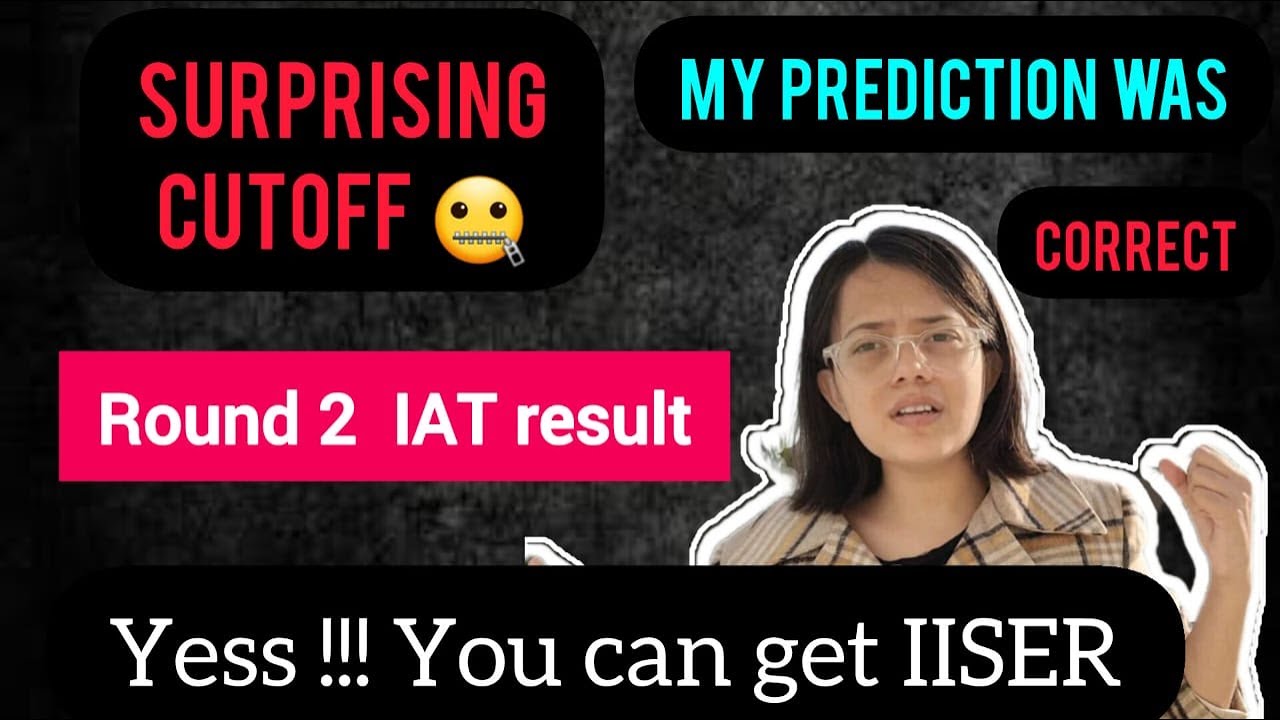 IAT 2nd round rank cutoff analysis #iiser #iat #viralvideo #rank #neet ...