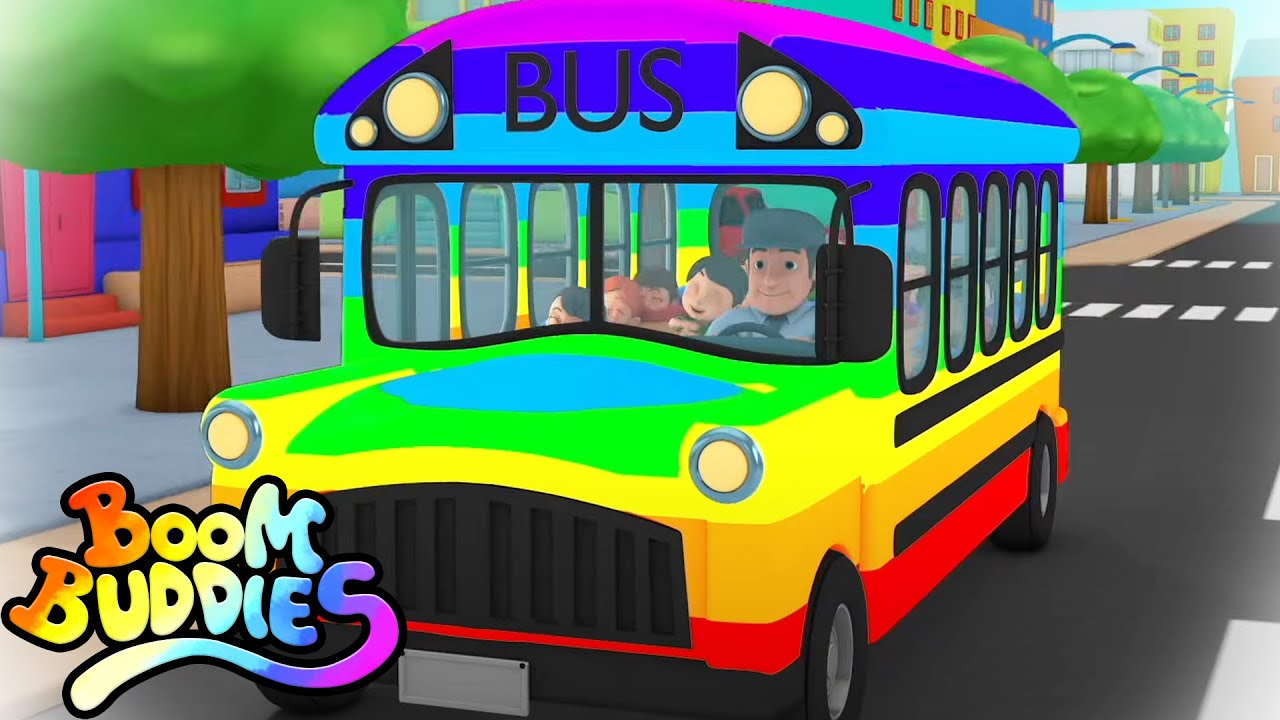 Wheels On The Bus | Bus Song | Nursery Rhymes & Baby Songs with Boom ...