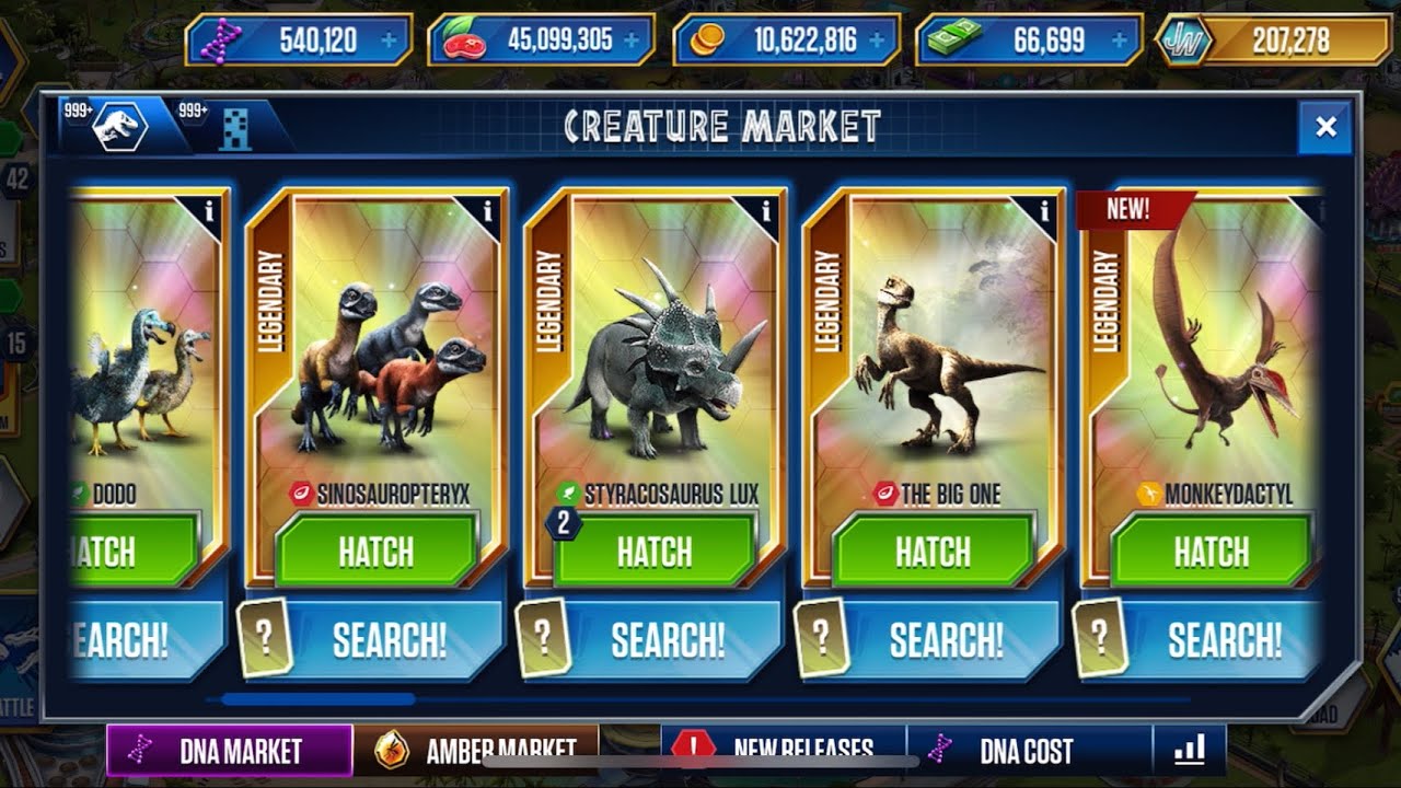 MONKEYDACTYL PACK - JURASSIC WORLD THE GAME - YouTube