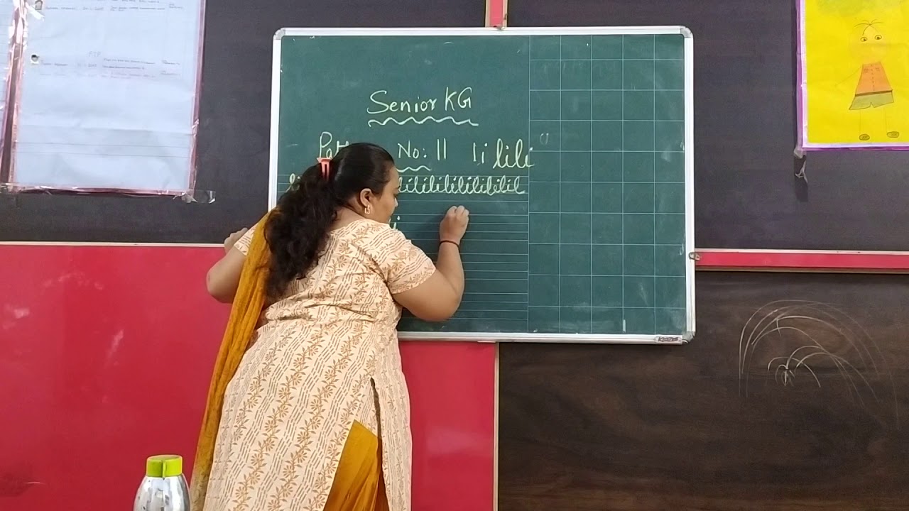 Senior KG - Cursive Writing - Pattern 11 - YouTube