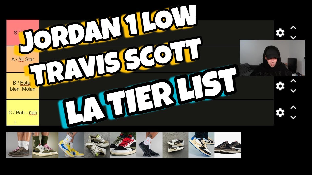 Mi Tier List Mejores Colorways Jordan 1 Low Travis Scott! Cual seran ...