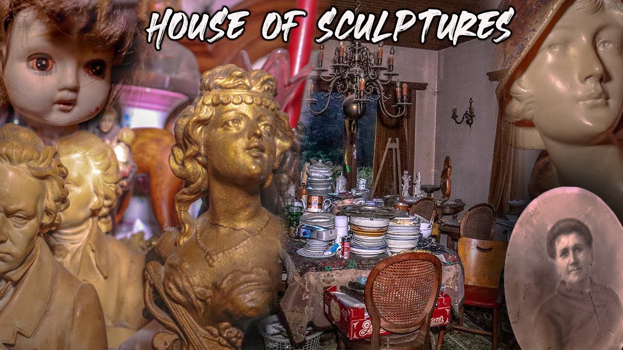 The Forgotten Abandoned House Of Sculptures - Thousands Of Antiques ...