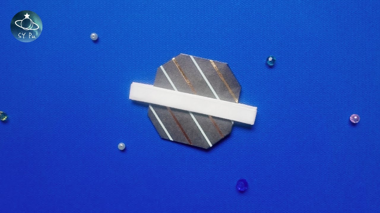 A Ringed Planet (Saturn) 2.0 Easy Origami Tutorial ║ 有環的行星(土星) 2.0 簡單摺紙 ...
