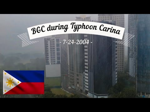 Typhoon Carina | Walking through BGC | Rain Sounds ASMR - YouTube
