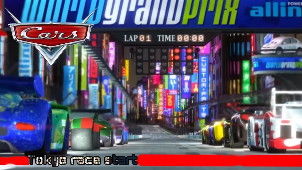 Cars 2 Tokyo race start(2011) - YouTube