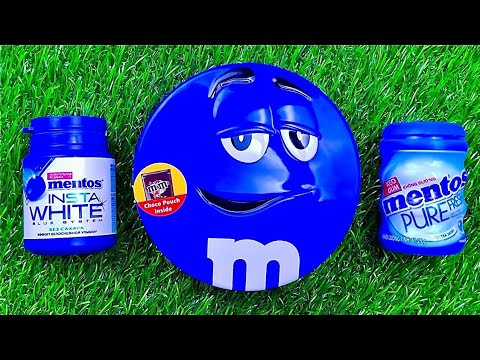Satisfying Video | Unpacking and Mixing Rainbow Candy in Blue M&M’s Box ...