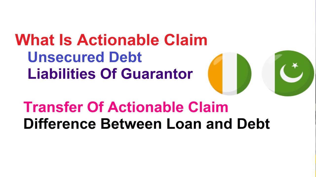 What Is Actionable Claim Can An Actionable Claim Transfer | Section 130 ...